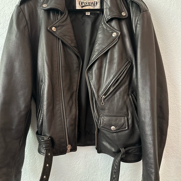 Open Road Brands | Jackets & Coats | Open Road Brands Black Leather ...